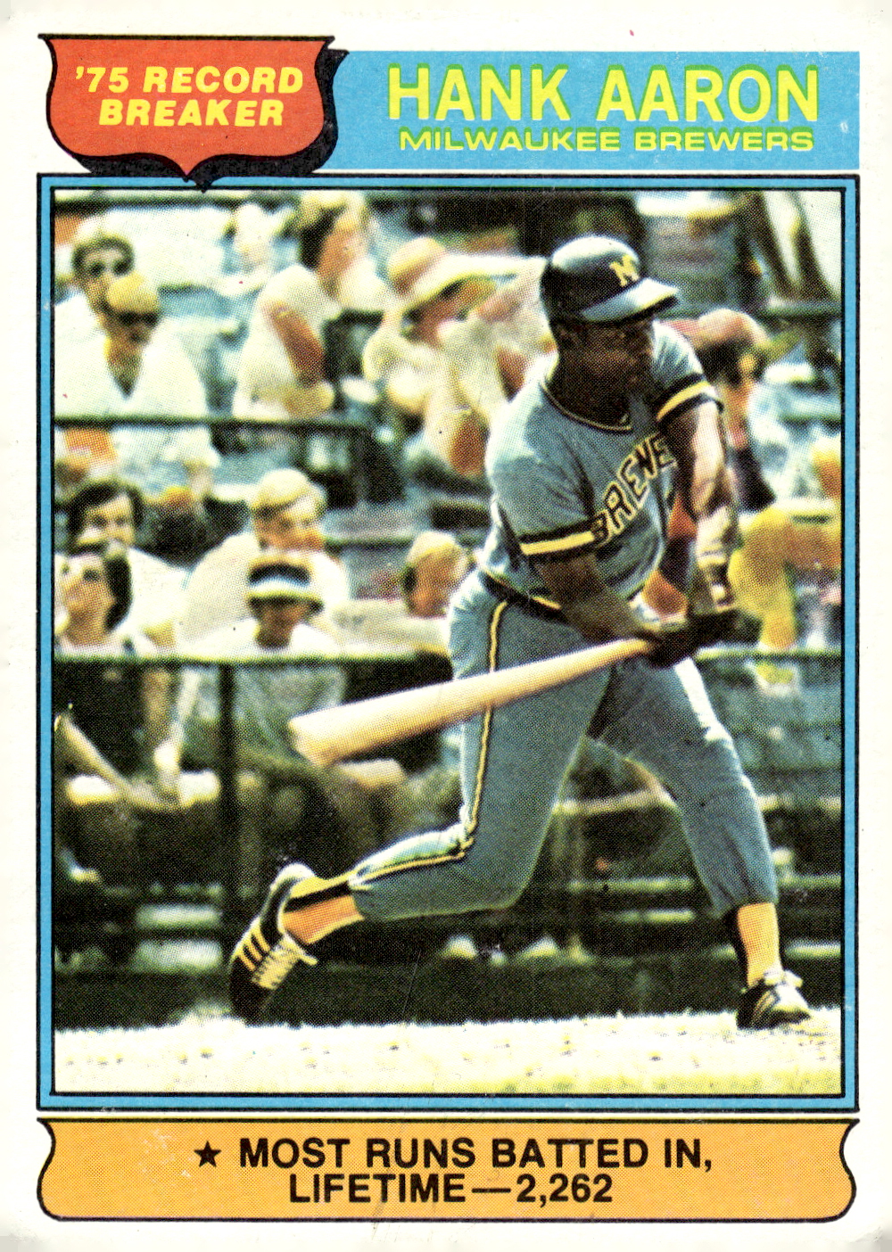 1976 Topps #1 Hank Aaron RB - VG-EX - Card Shack | Beckett Marketplace