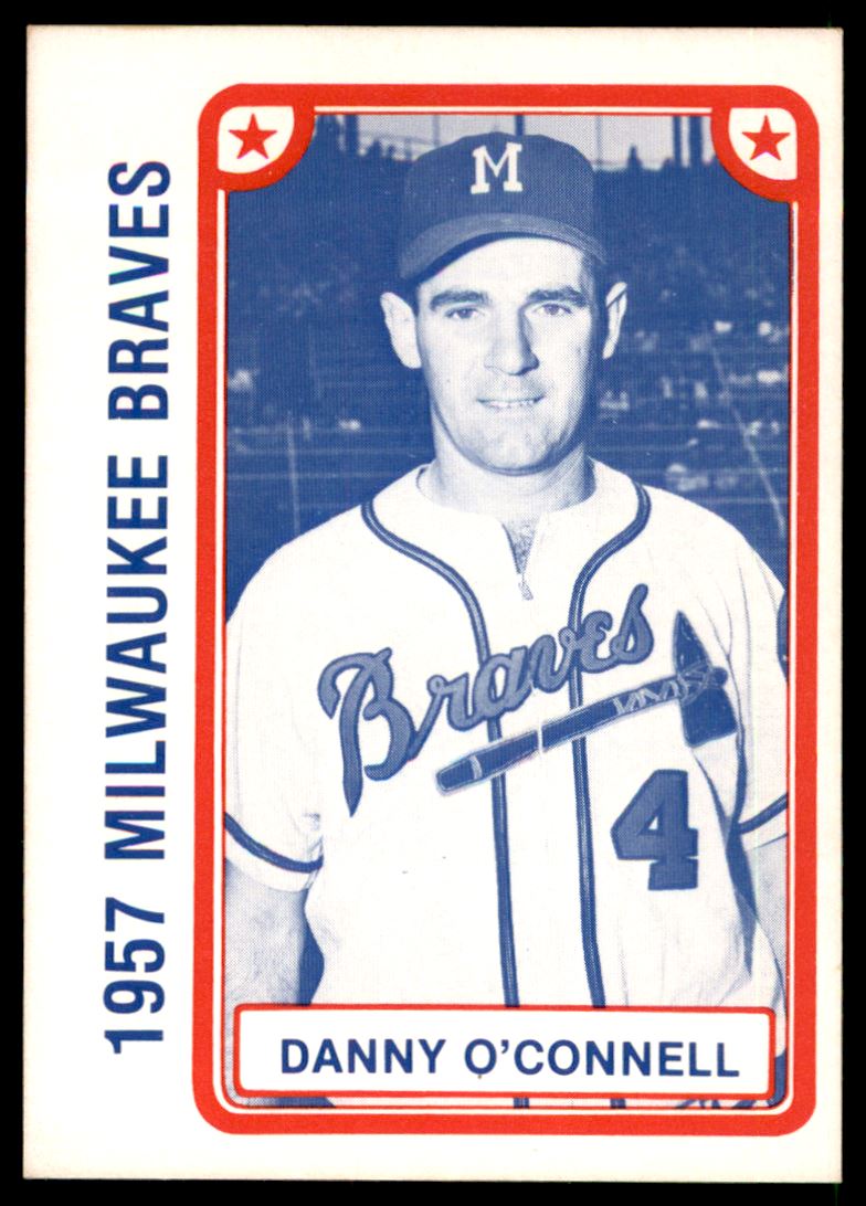 1980 Braves 1957 TCMA #37 Danny O'Connell - EX-MT