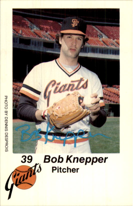 1980 Giants Police #39 Bob Knepper - VG