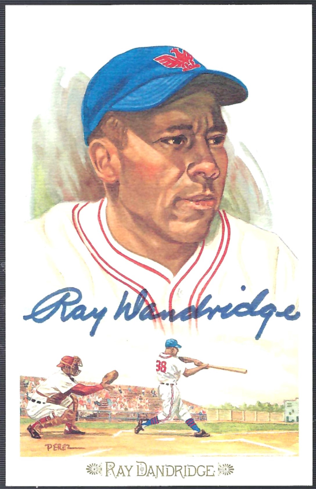 1980-02 Perez-Steele Hall of Fame Postcards Signed #197 Ray Dandridge ...