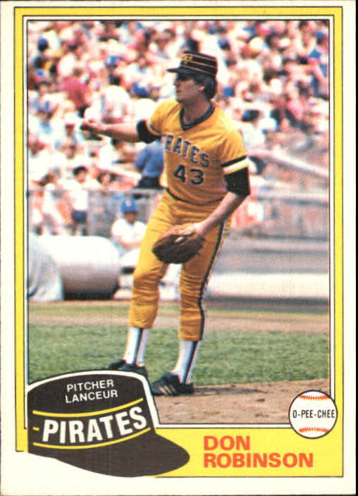 1981 O-Pee-Chee #168 Don Robinson DP - NM-MT