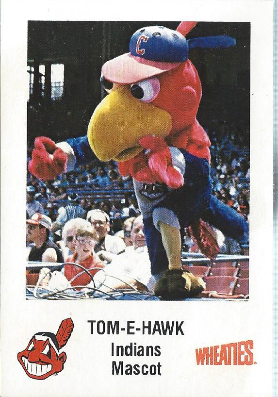 1984 Indians Wheaties #NNO Tom-E-Hawk (Mascot) - NM-MT