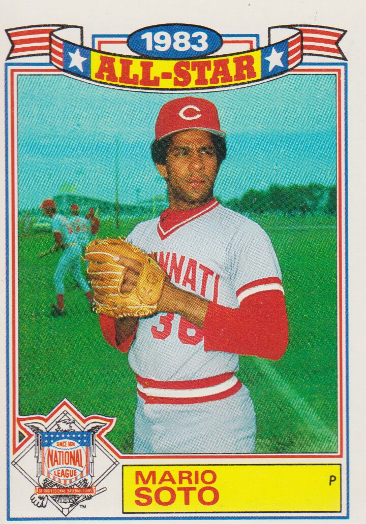 1984 Topps Glossy All-Stars #21 Mario Soto - NM-MT