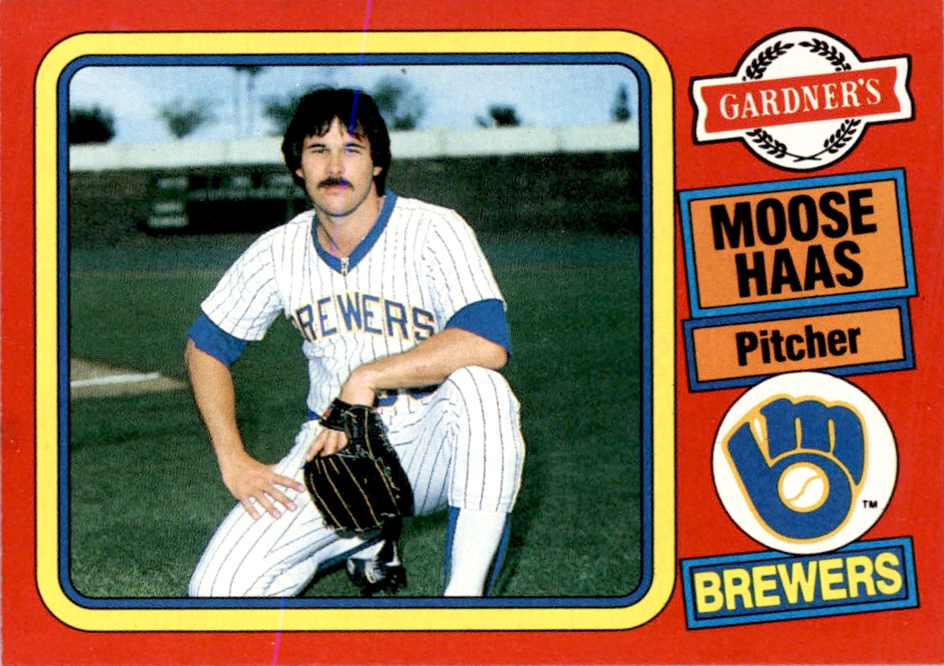 1985 Brewers Gardner's #8 Moose Haas - NM-MT