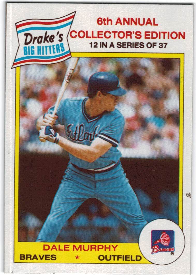 1986 Drake's #12 Dale Murphy RDJ - EX-MT
