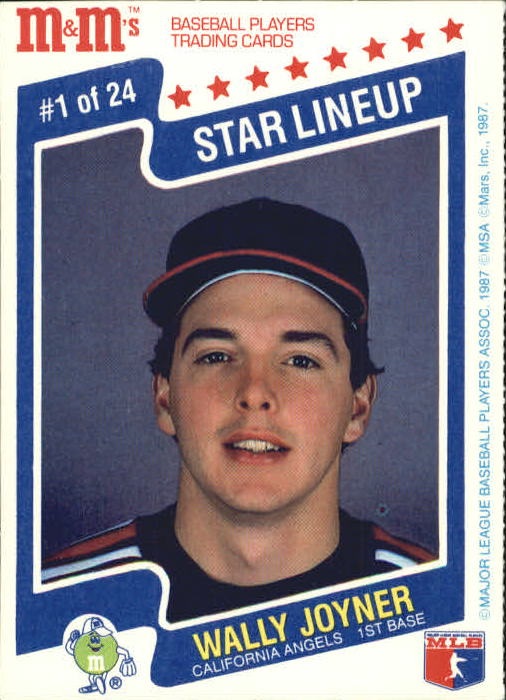 1987 M and M's Star Lineup #1 Wally Joyner - NM-MT - Burbank ...