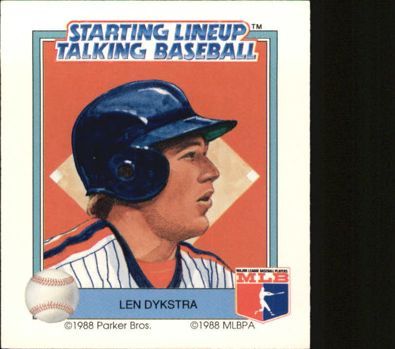 1988 Starting Lineup Mets #6 Len Dykstra - NM-MT