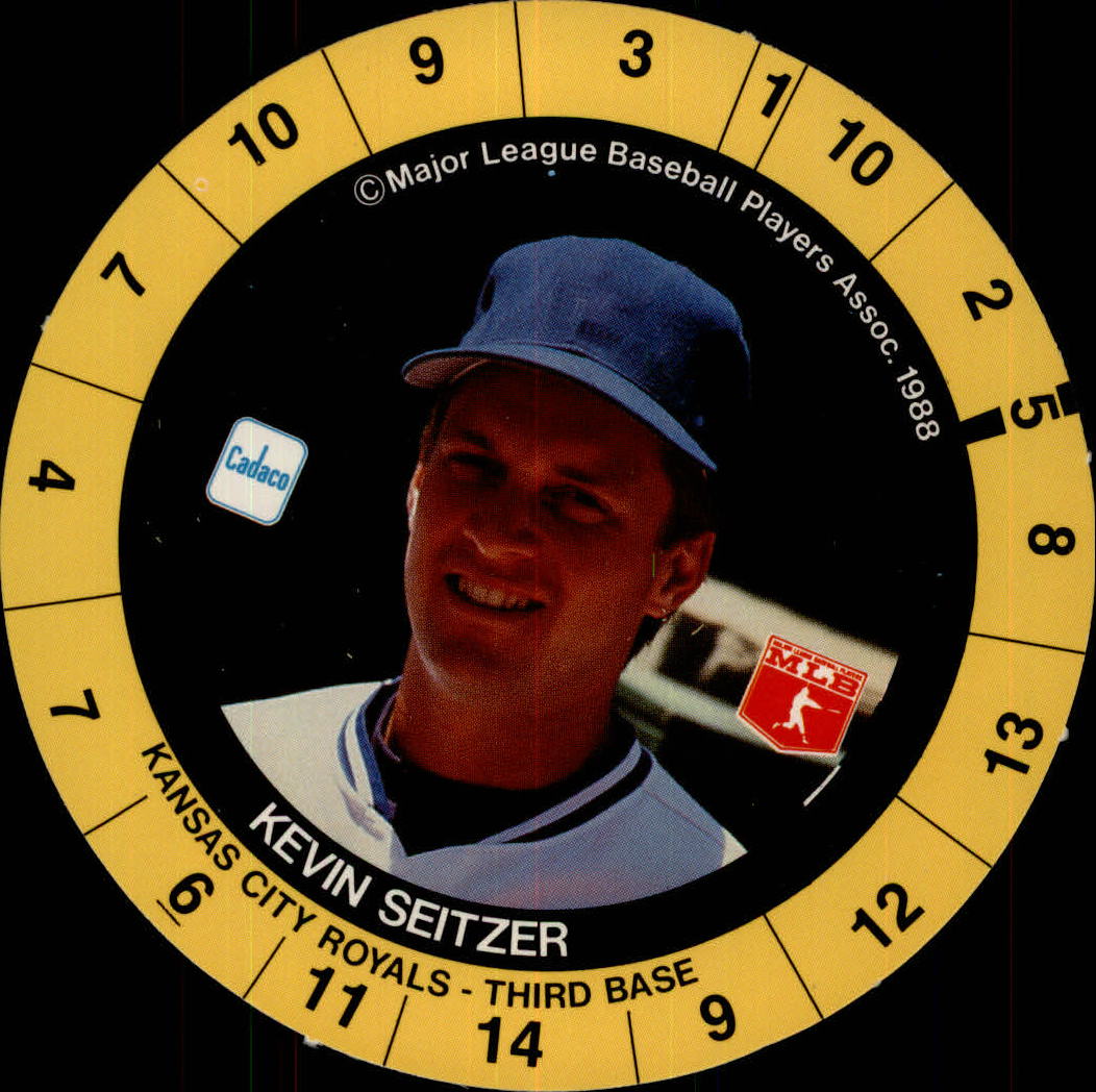 1989 Cadaco Ellis Discs #52 Kevin Seitzer - NM-MT