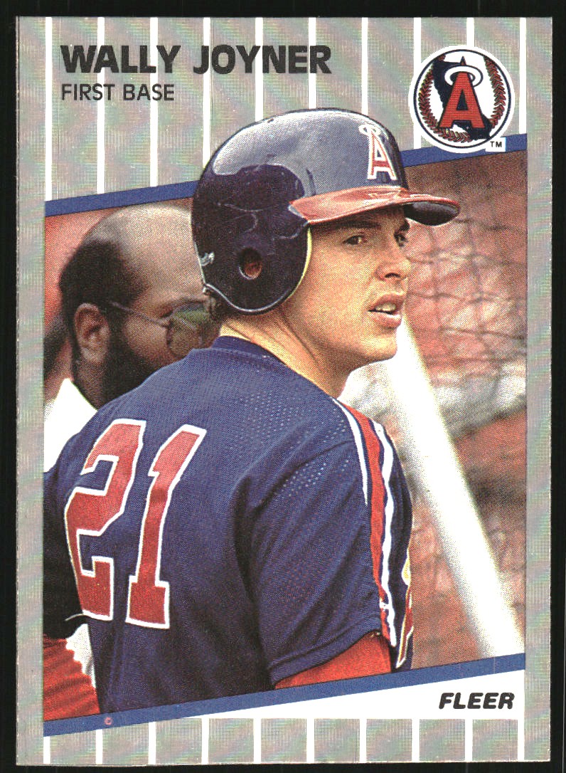 1989 Fleer Wax Box Cards #C16 Wally Joyner - NM-MT