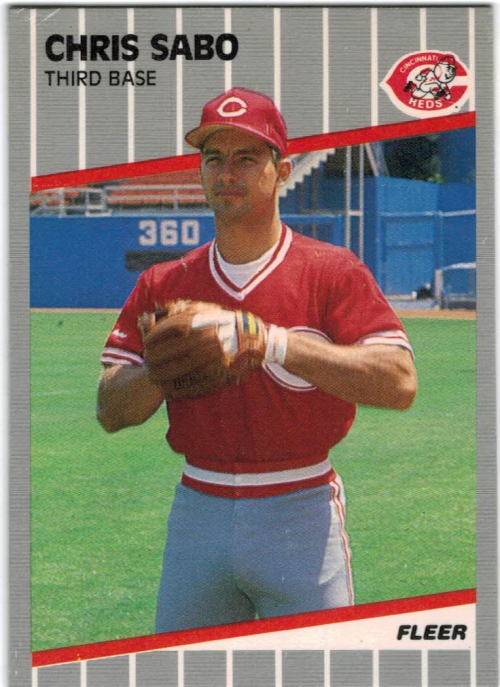 1989 Fleer Wax Box Cards #C21 Chris Sabo - EX-MT - The Dugout ...