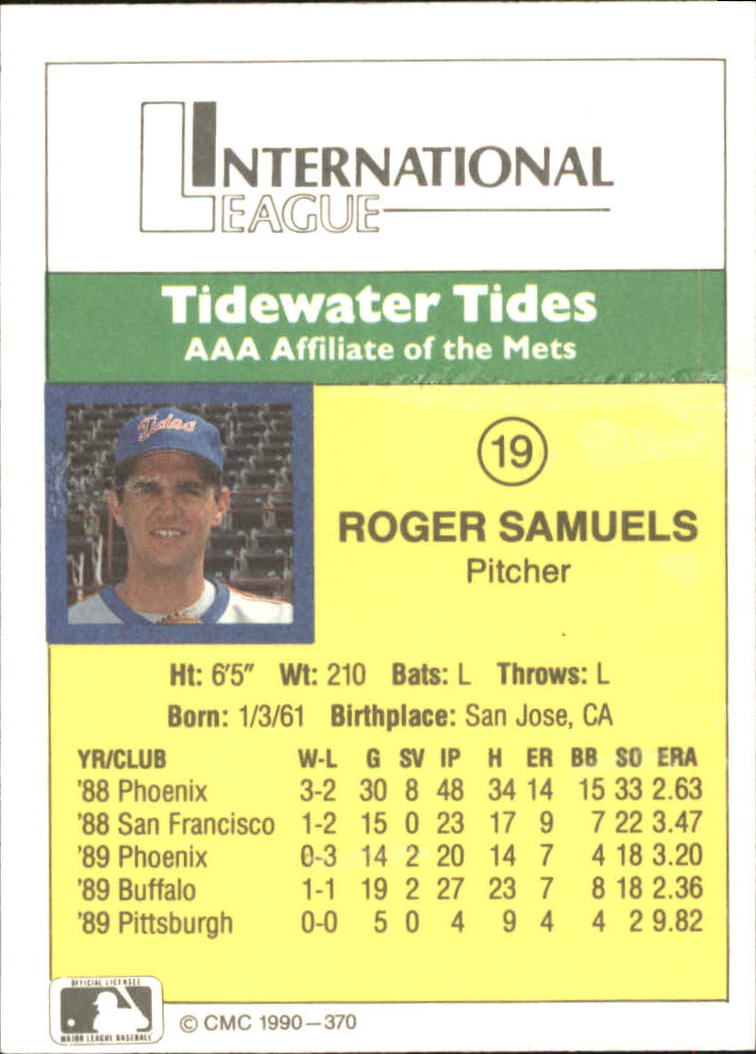 1990 CMC #370 Roger Samuels - NM-MT