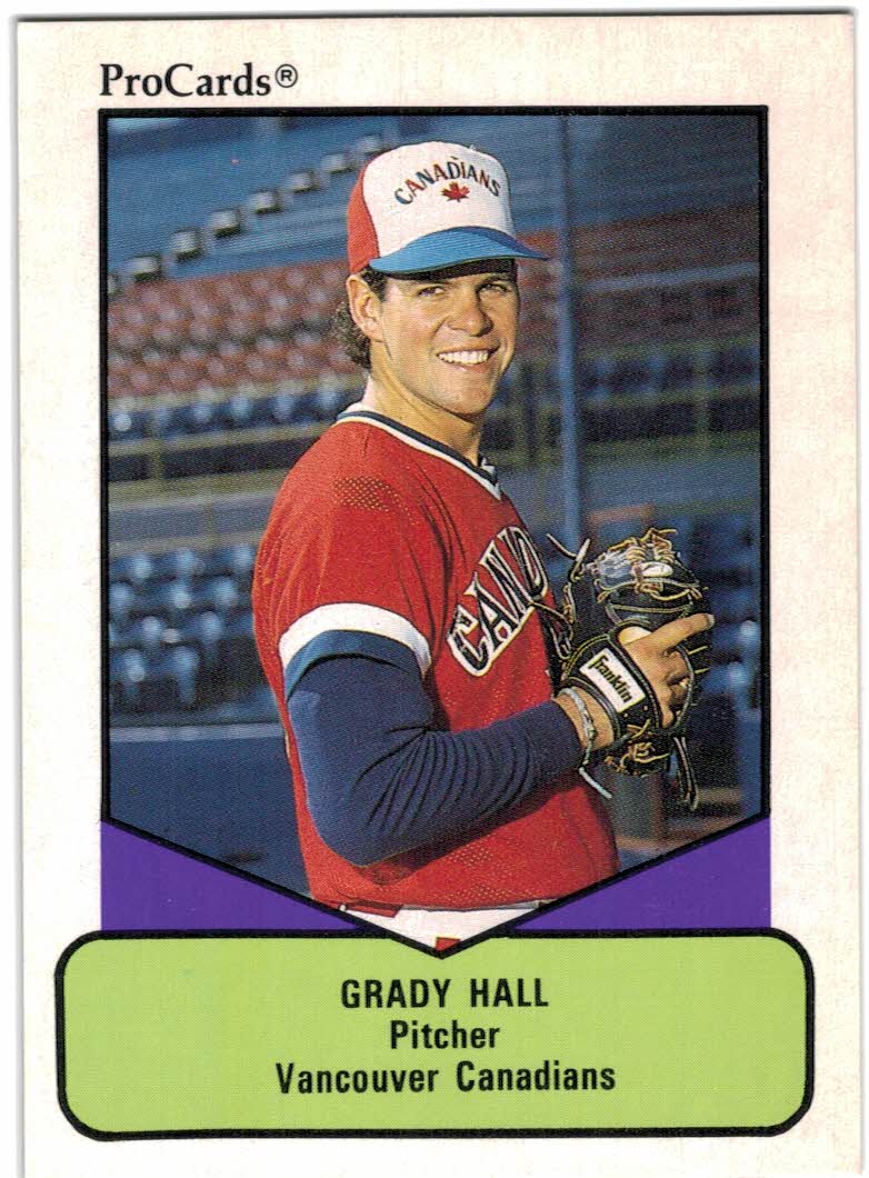 1990 ProCards AAA #162 Grady Hall - NM-MT