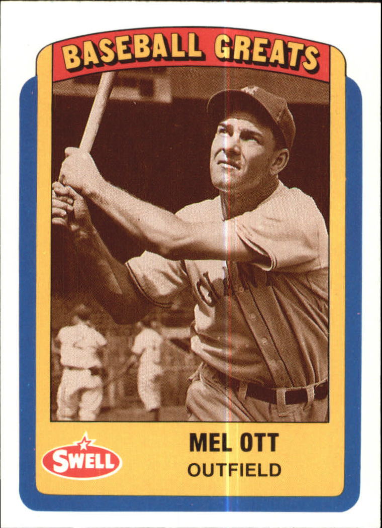 1990 Swell Baseball Greats #55 Mel Ott - NM-MT