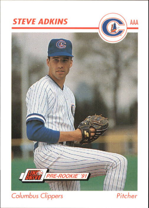 1991 Line Drive AAA #101 Steve Adkins - NM-MT
