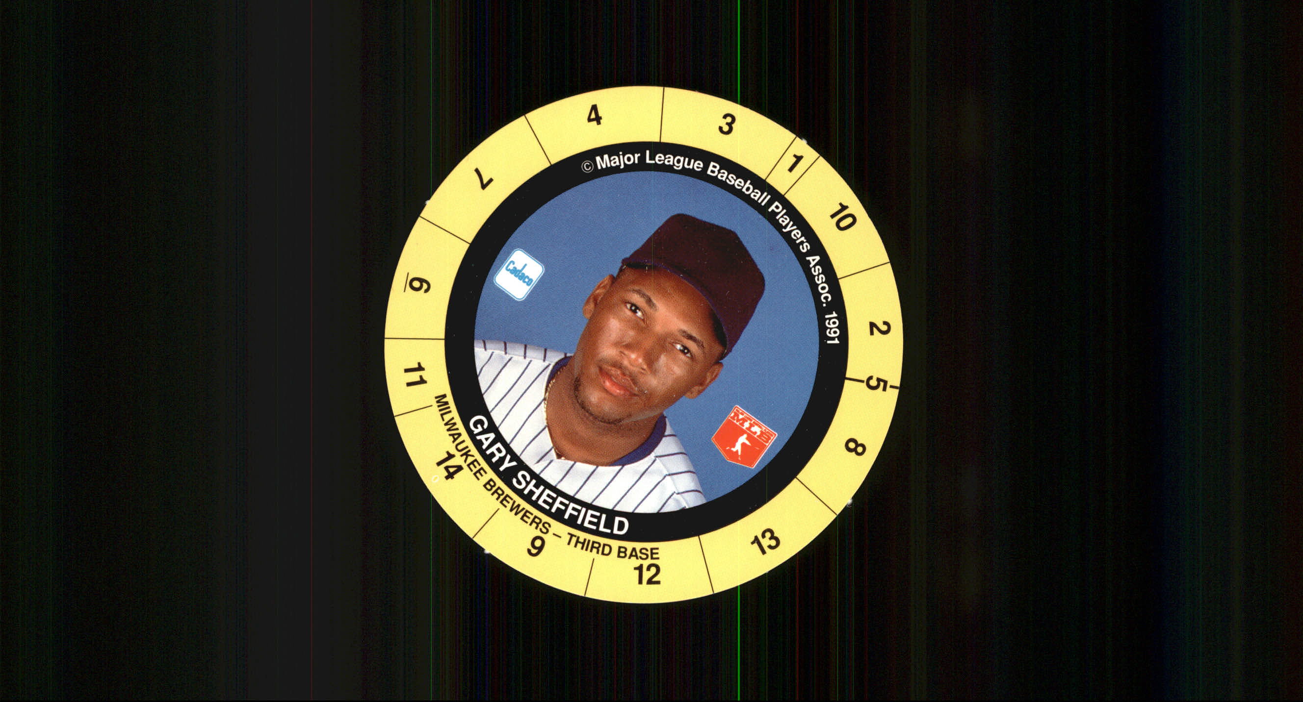 1991 Cadaco Ellis Discs #51 Gary Sheffield - NM-MT