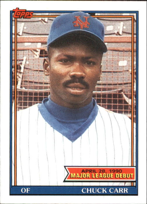 1991 Topps Debut '90 #26 Chuck Carr - NM-MT