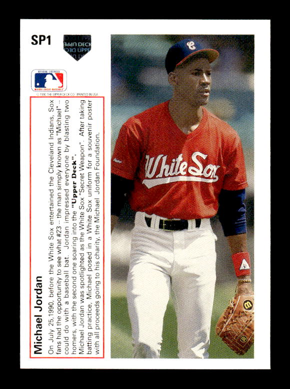 1991 Upper Deck #SP1 Michael Jordan SP/Shown batting in/White Sox ...
