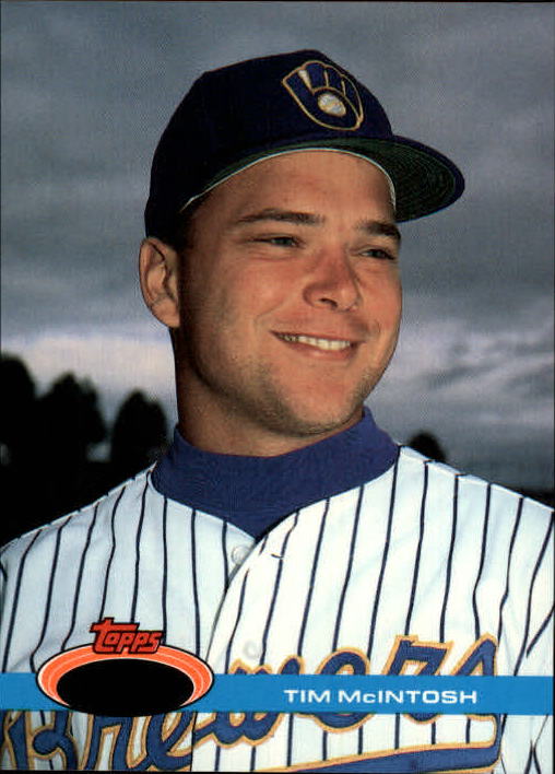 1991 Stadium Club #321 Tim McIntosh - . No Gloss/No Foil. - NM