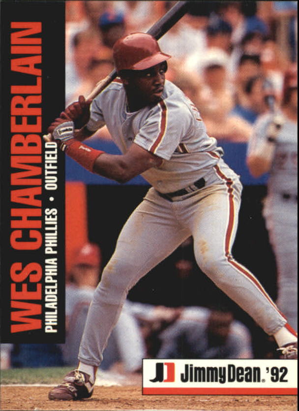 1992 Jimmy Dean #17 Wes Chamberlain - NM-MT