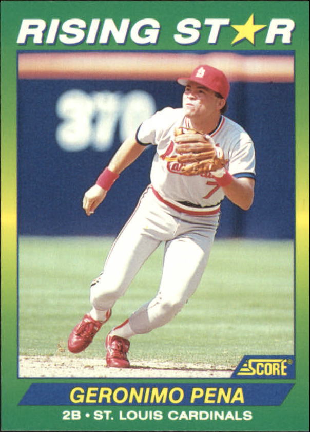 1992 Score 100 Rising Stars #12 Geronimo Pena - NM-MT - Burbank ...