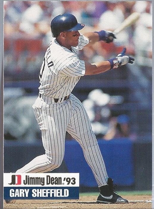 1993 Jimmy Dean #18 Gary Sheffield - NM-MT