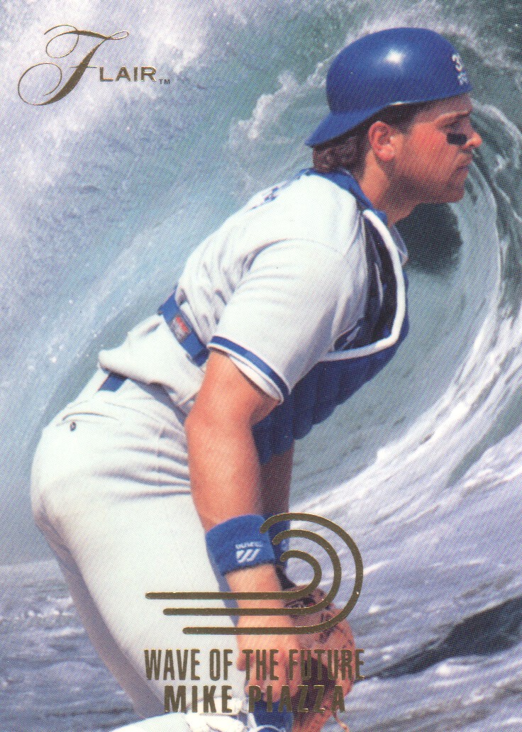 1993 Flair Wave of the Future #12 Mike Piazza - NM-MT