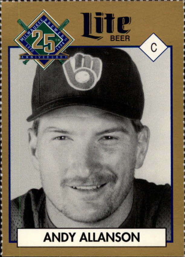 1994 Brewers Miller Brewing #4 Andy Allanson - EX-MT