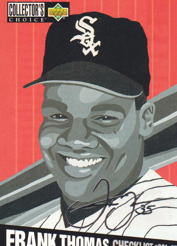 1994 Collector's Choice Silver Signature #327 Frank Thomas CL - NM-MT
