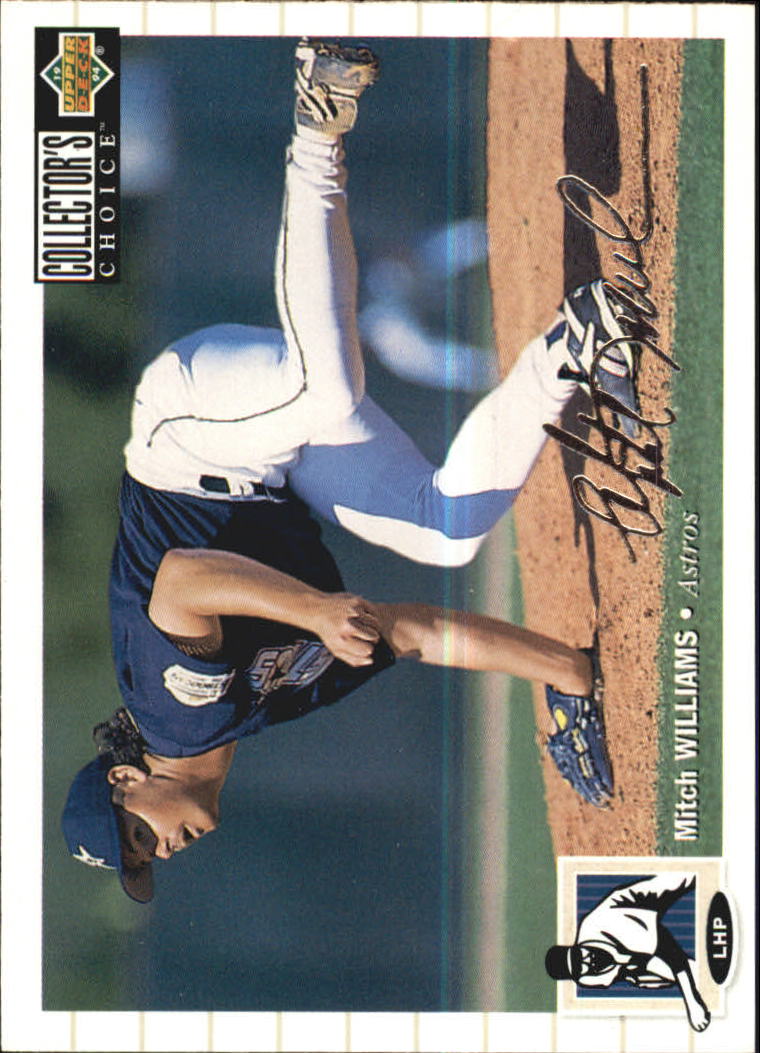 1994 Collector's Choice Silver Signature #599 Mitch Williams - NM-MT ...