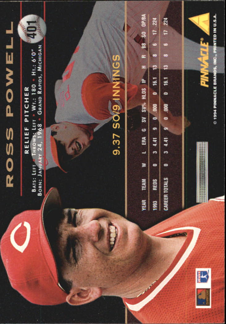 1994 Pinnacle #401 Ross Powell RC - NM-MT