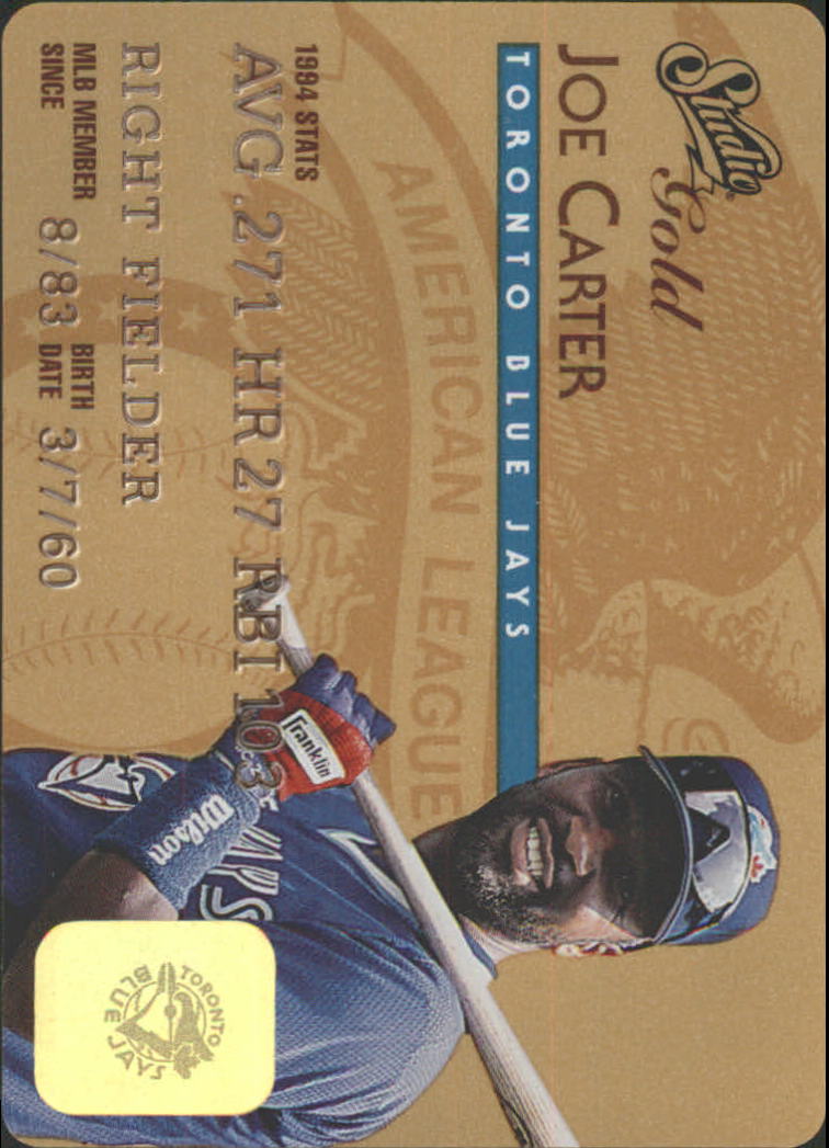 1995 Studio Gold Series #14 Joe Carter - NM-MT