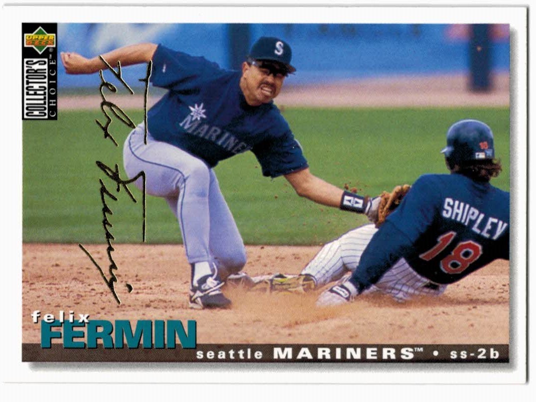1995 Collector's Choice Gold Signature #289 Felix Fermin - NM-MT