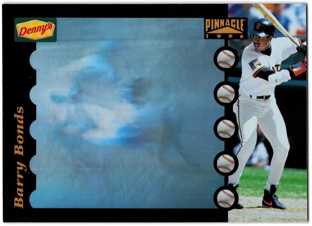 1996 Denny's Holograms #8 Barry Bonds - NM-MT
