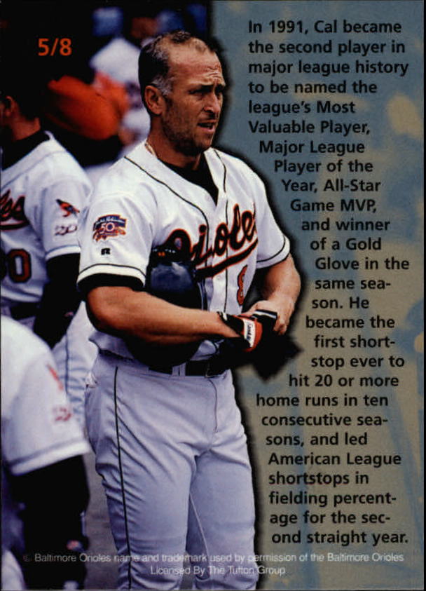 1997 Burger King Ripken #5 Cal Ripken Jr./After throwing the ball - NM-MT