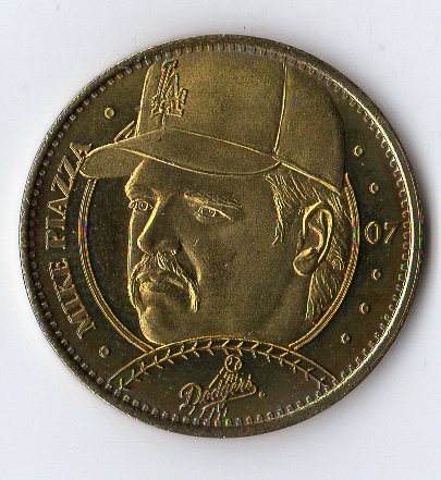 1997 Pinnacle Mint Coins Brass #7 Mike Piazza - NM-MT - Burbank ...