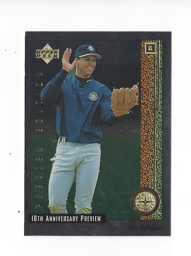 1998 Upper Deck 10th Anniversary Preview Retail 42 Alex Rodriguez Nm Mt