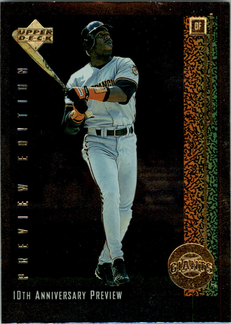 1998 Upper Deck 10th Anniversary Preview Retail 56 Barry Bonds Nm Mt