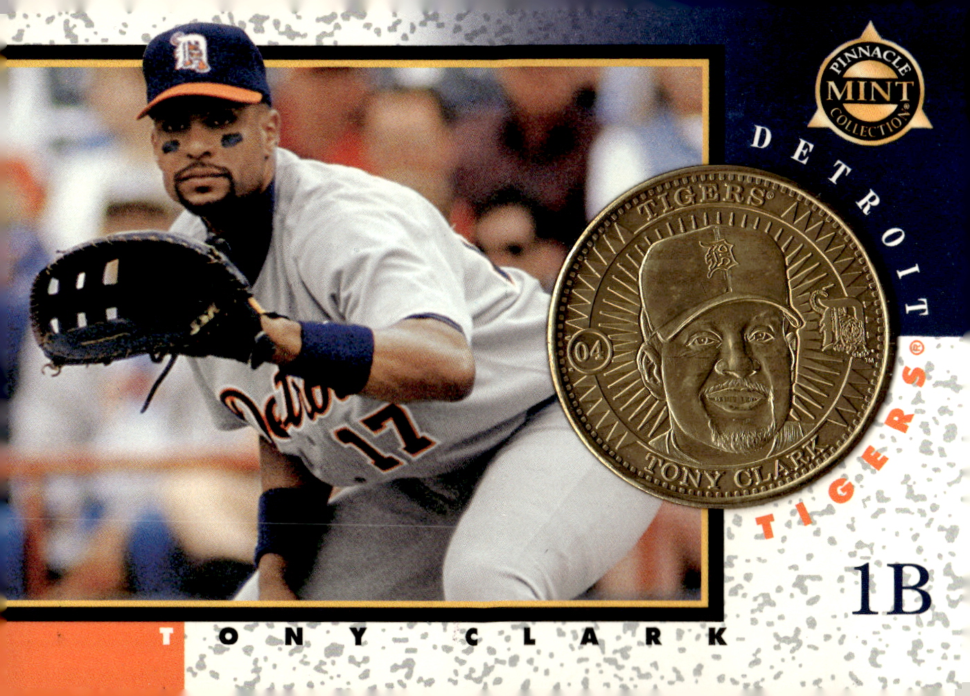 1998 Pinnacle Mint Coins Gold Plated #4 Tony Clark - NM-MT