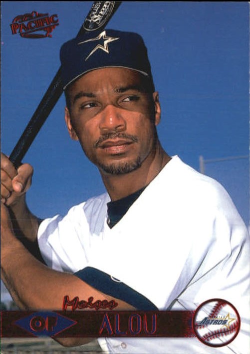 1999 Pacific Red #184A Moises Alou Headshot - NM-MT