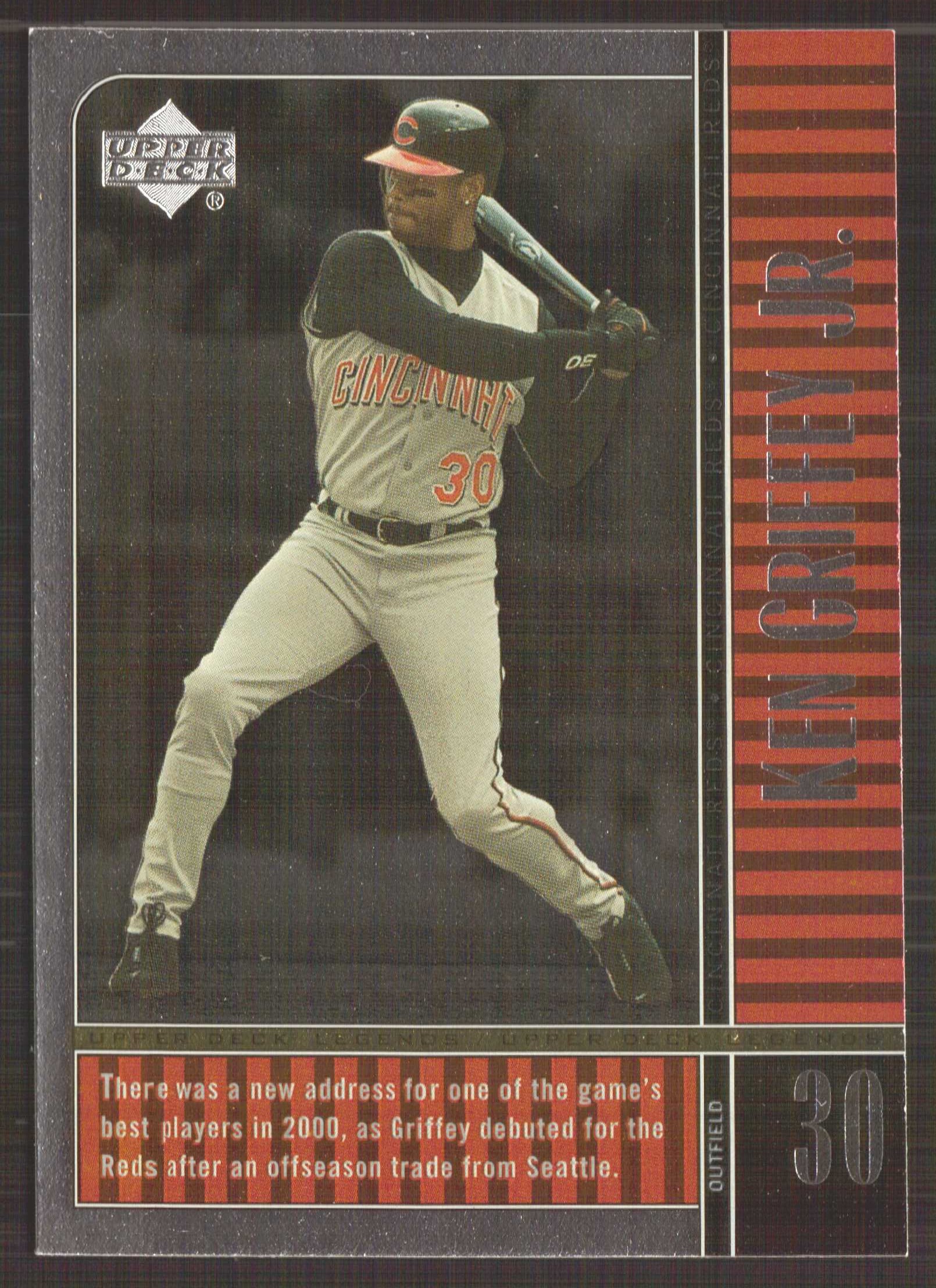 2000 Upper Deck Legends #66 Ken Griffey Jr. - NM-MT - The Dugout ...