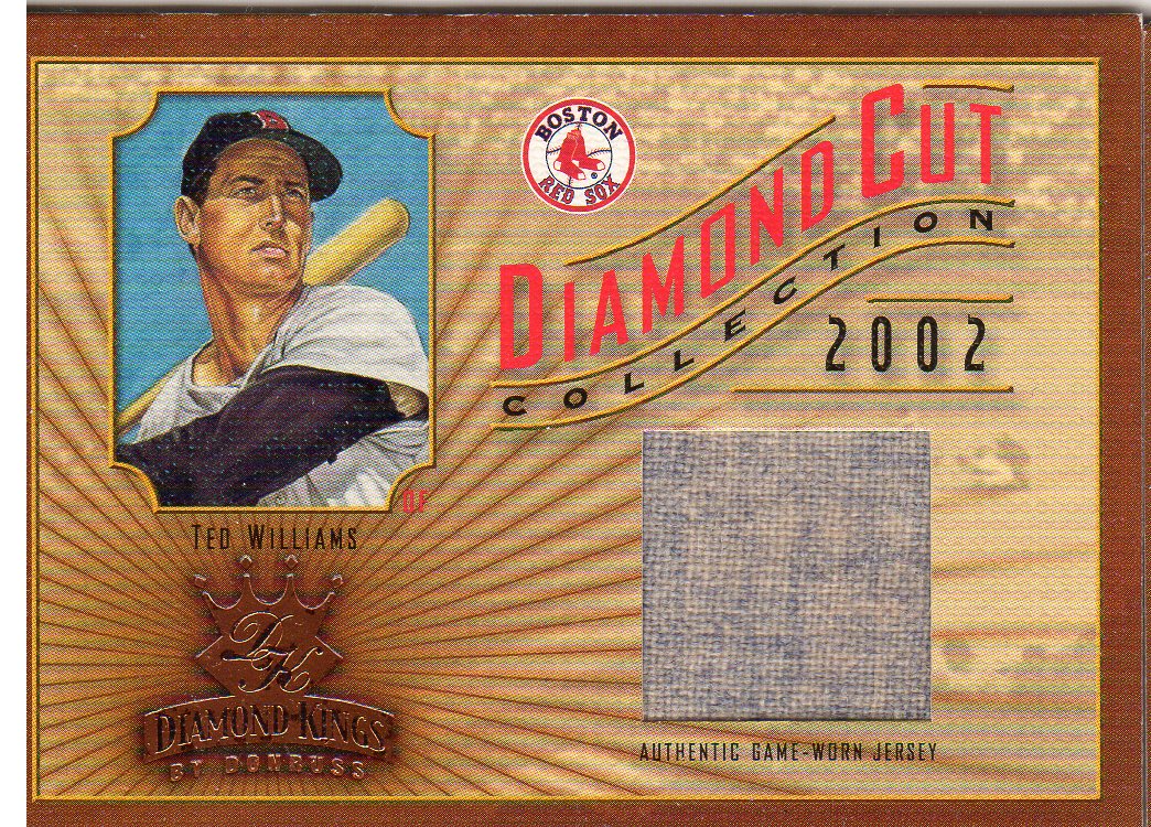 2002 Diamond Kings Diamond Cut Collection #DC72 Ted Williams Jsy/100 - NM-MT - Burbank ...