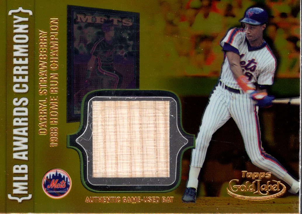 2002 Topps Gold Label MLB Awards Ceremony Relics Gold #DS1 Darryl Strawberry HR Bat - NM-MT ...