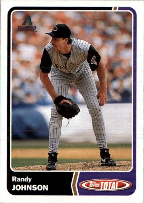 2003 Topps Total Team Checklists #2 Randy Johnson - NM-MT - Burbank ...