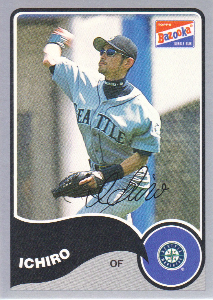 2003 Bazooka Silver #229A Ichiro Suzuki Logo - NM-MT