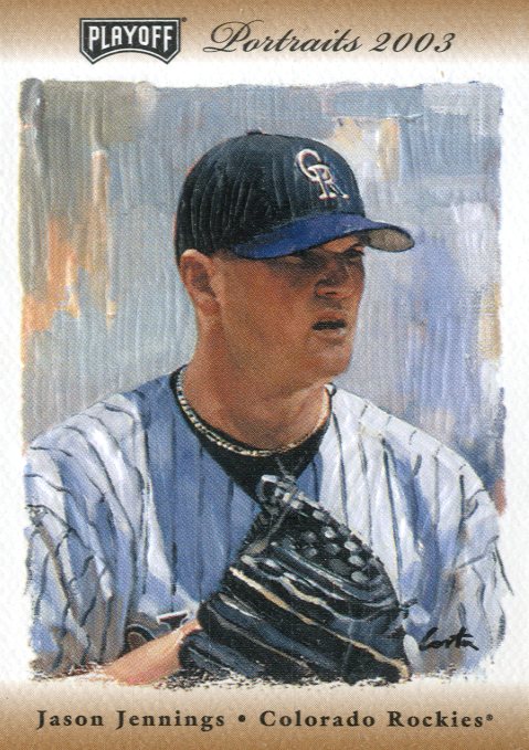 2003 Playoff Portraits Materials Bronze #9 Jason Jennings Jsy/100 - NM-MT