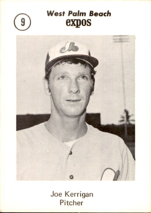 1975 West Palm Beach Expos Sussman #9 Joe Kerrigan - NM