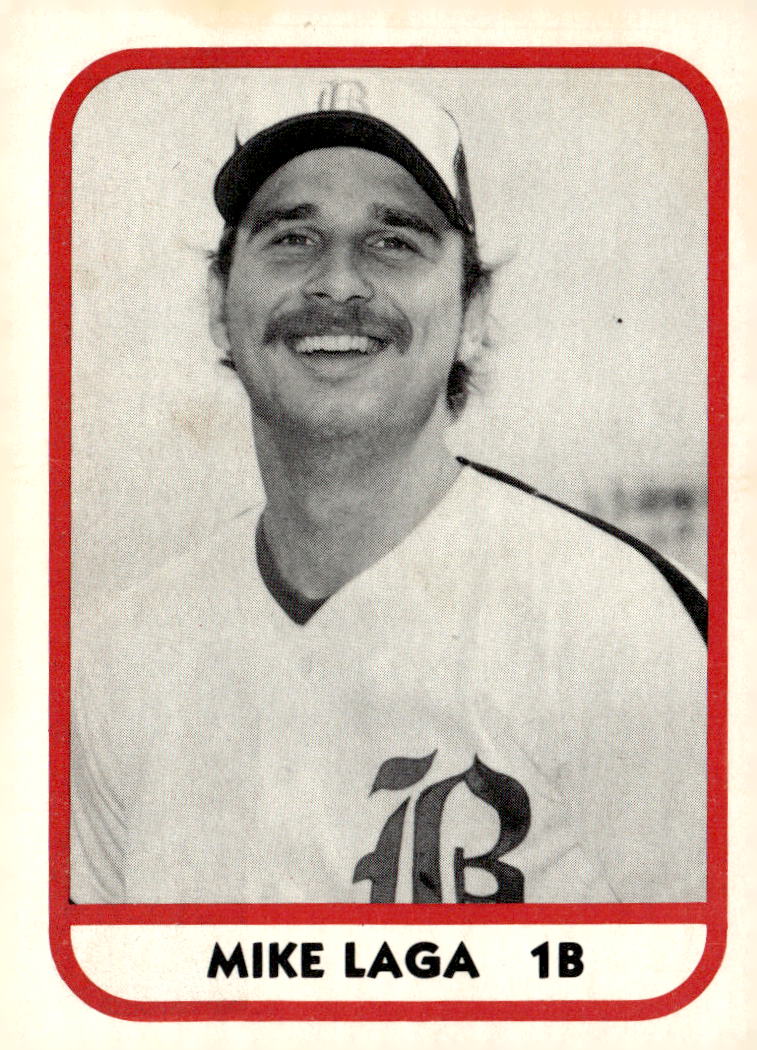 1981 Birmingham Barons TCMA #8 Mike Laga - EX-MT