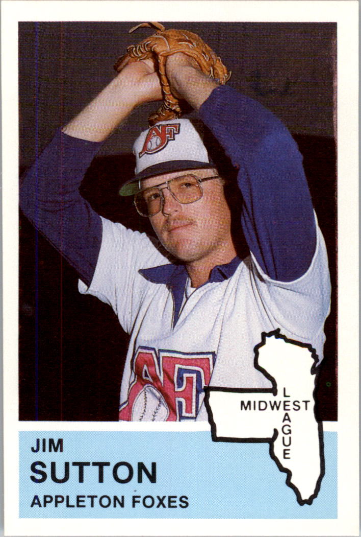 1982 Appleton Foxes Fritsch #4 Jim Sutton - NM-MT