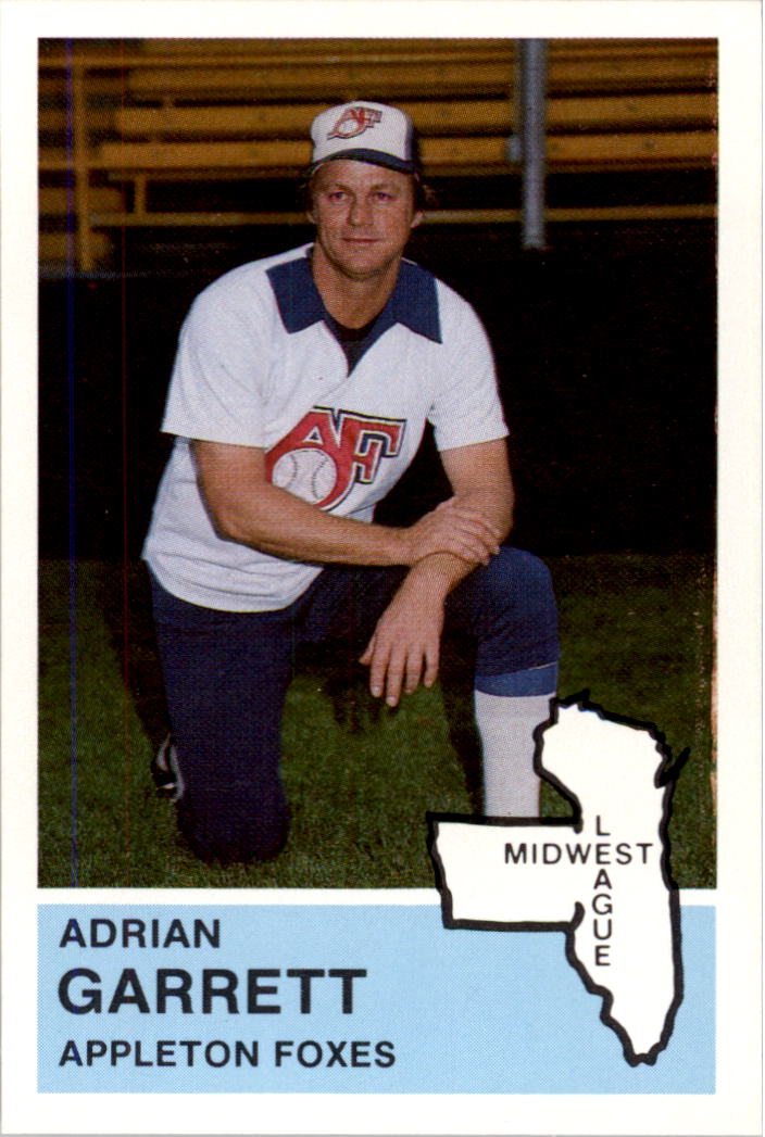 1982 Appleton Foxes Fritsch #31 Adrian Garrett MGR - NM-MT