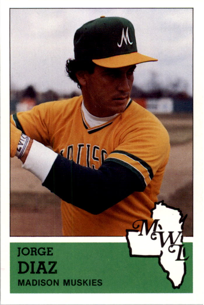 1983 Madison Muskies Fritsch #8 Jorge Diaz - NM-MT